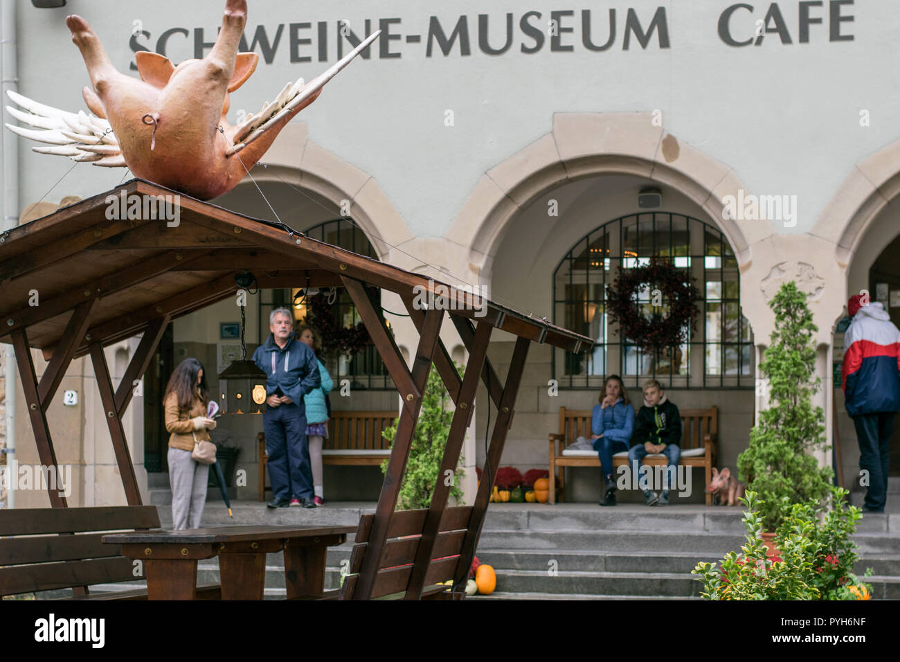 Museum of Pig restaurant in Stuttgart, Germany Stock Photo - Alamy