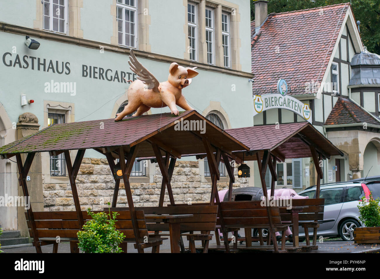 Museum of Pig restaurant in Stuttgart, Germany Stock Photo - Alamy