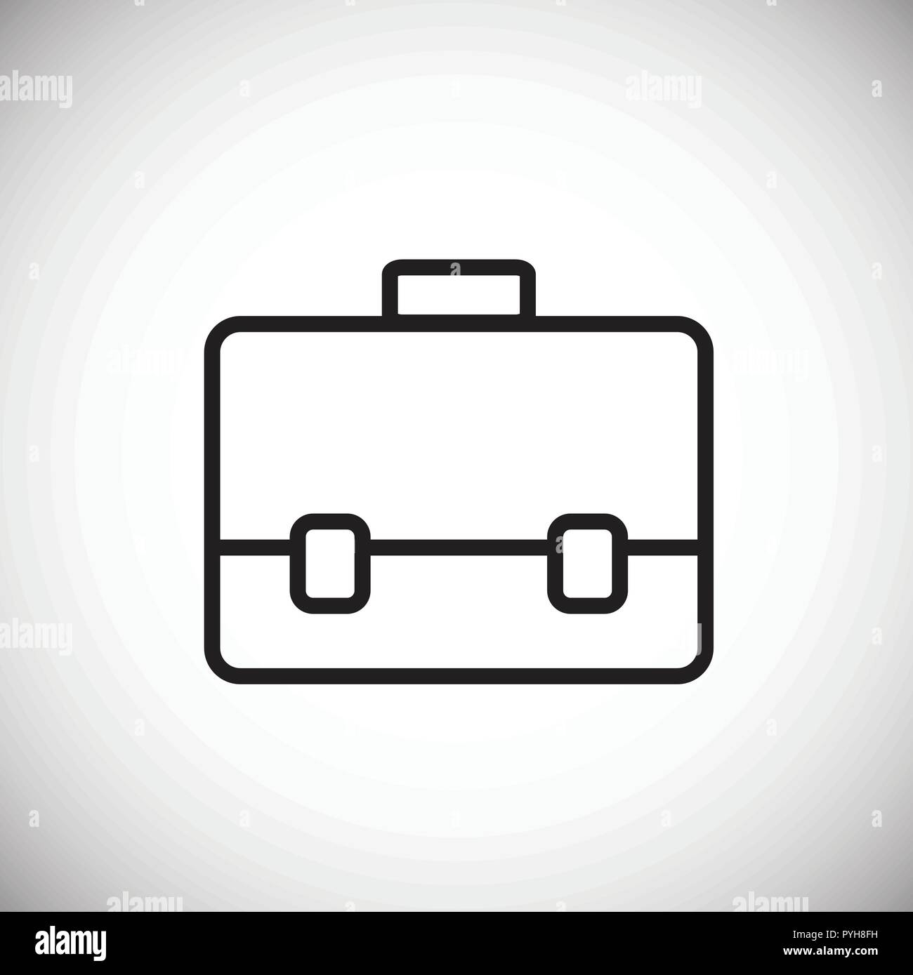 Business briefcase thin line on white background Stock Vector Image ...