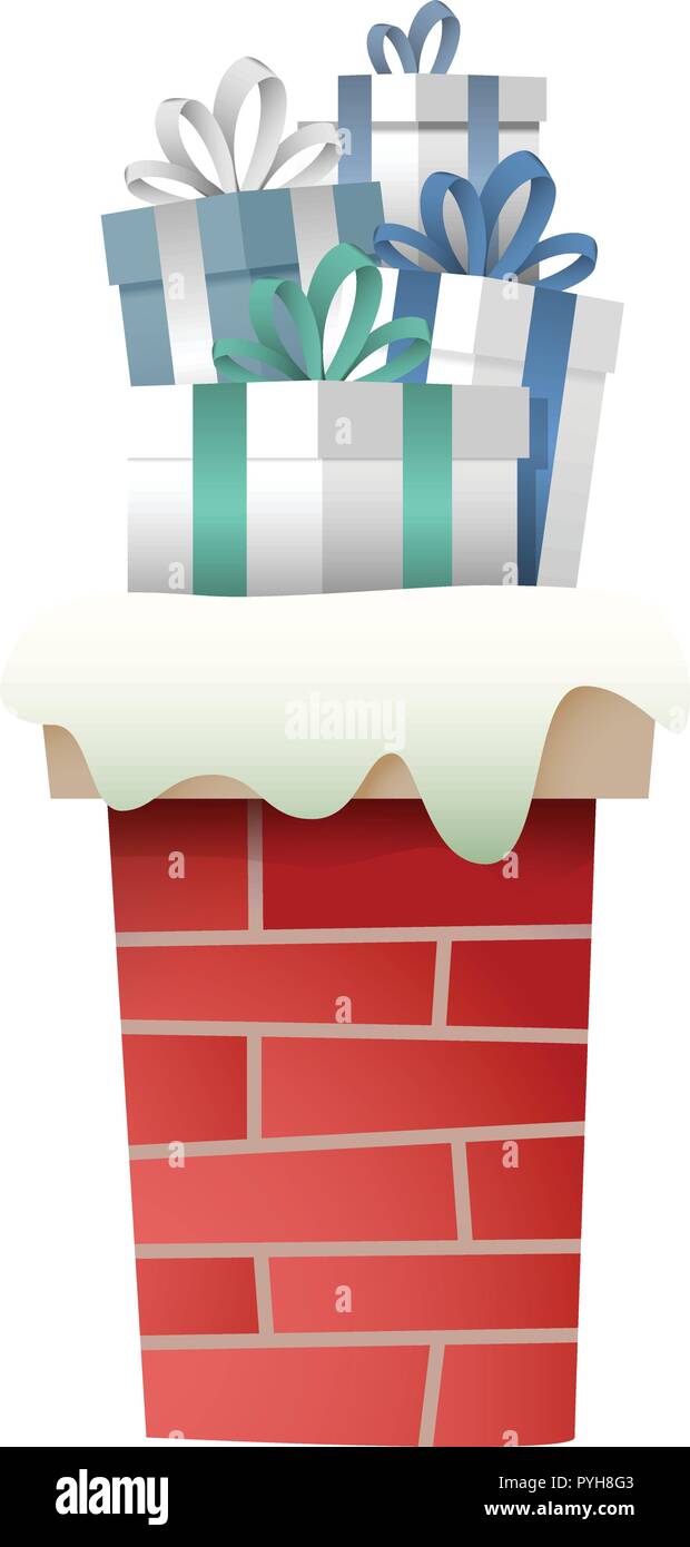 Christmas house isolated icon Stock Vector Images - Alamy