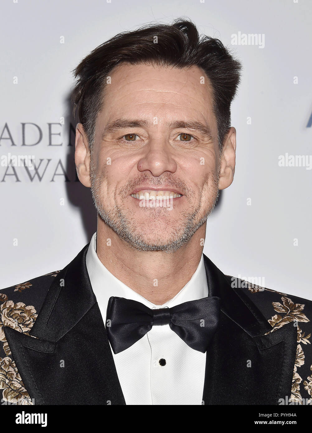 JIM CARREY American film actor at the 2018 British Academy Britannia ...