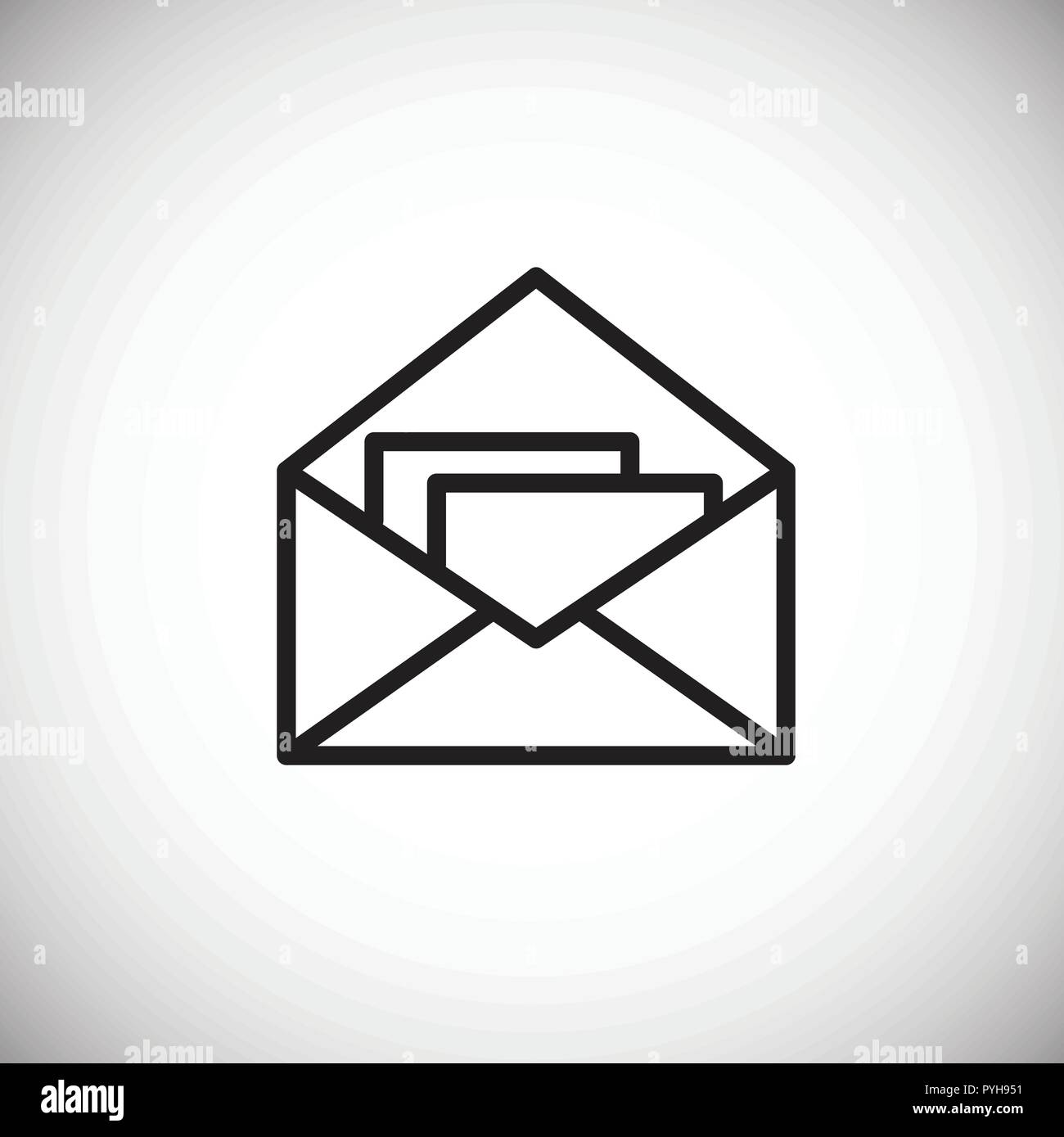 Mail envelope on white background Stock Vector Image & Art - Alamy
