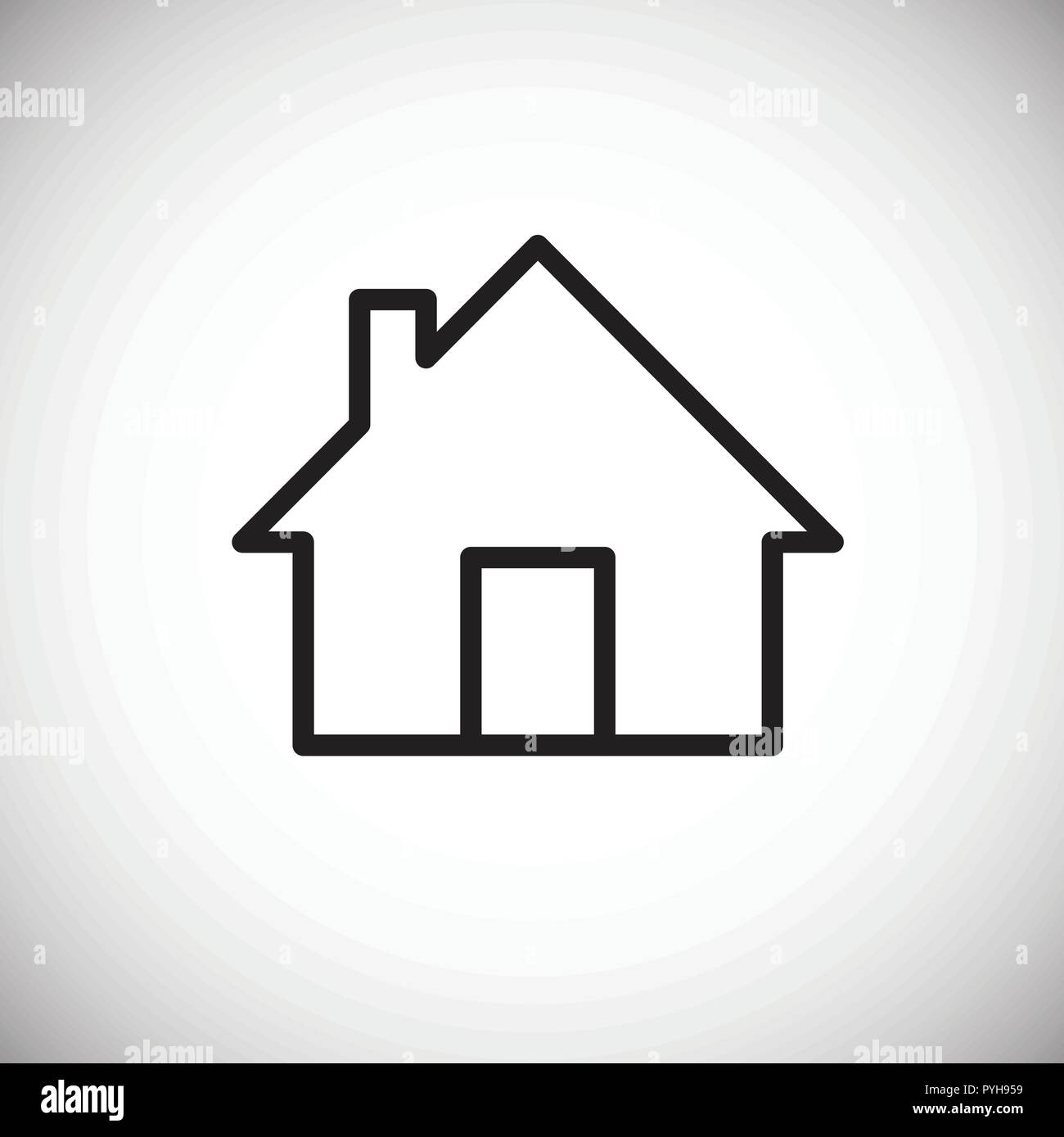 Home button thin line on white background Stock Vector Image & Art - Alamy