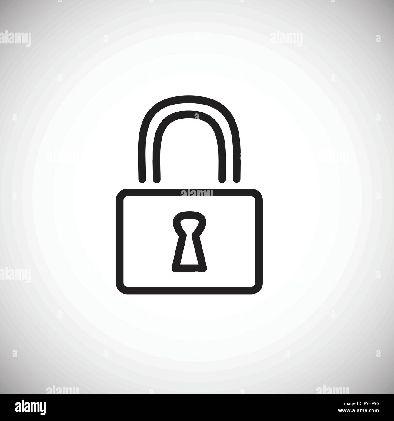 White line mail message lock hi-res stock photography and images - Alamy