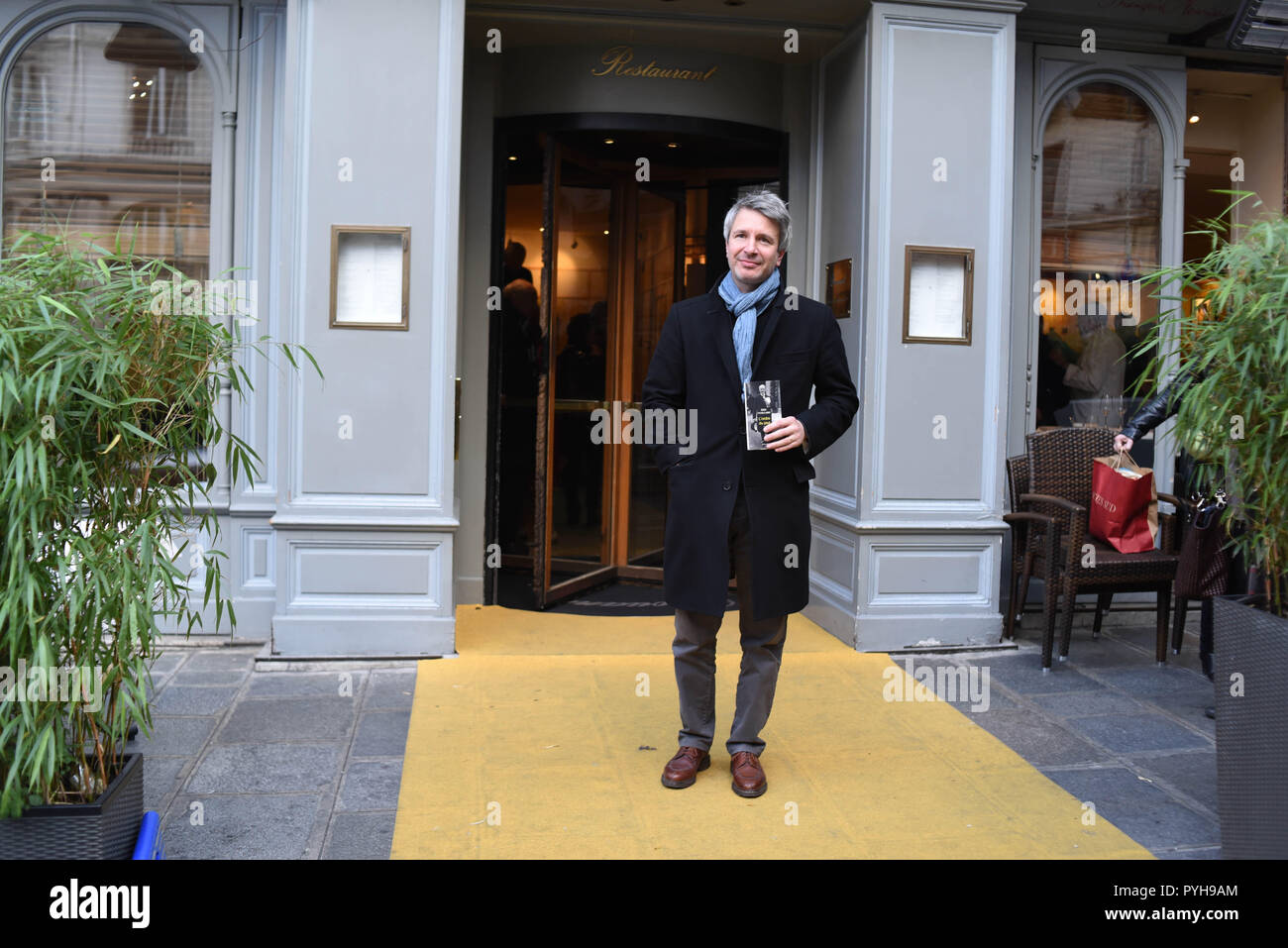 Paris: Eric Vuillard, 2017 Goncourt Prize, and Olivier Guez, Renaudot ...