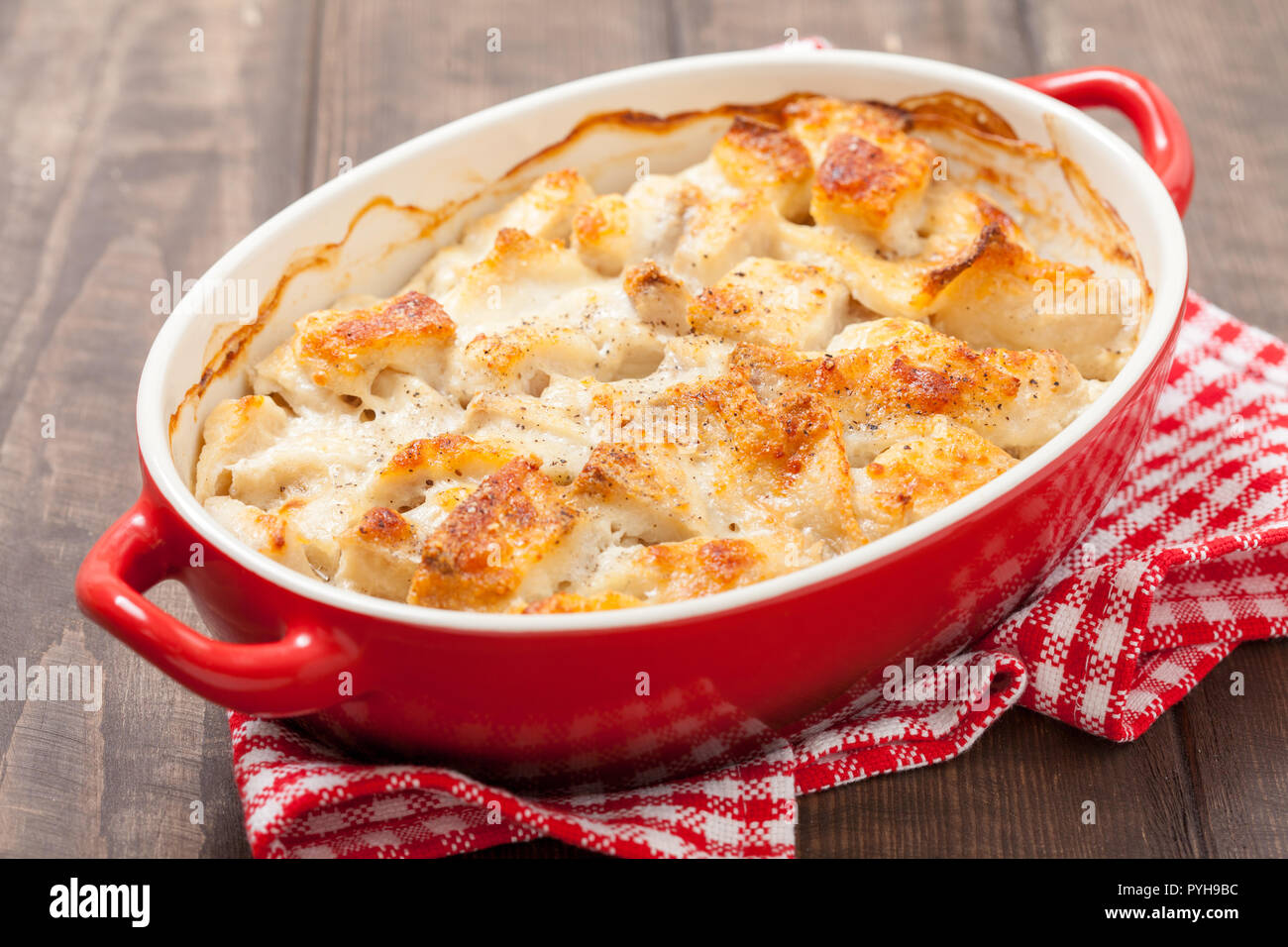White fish casserole Stock Photo - Alamy