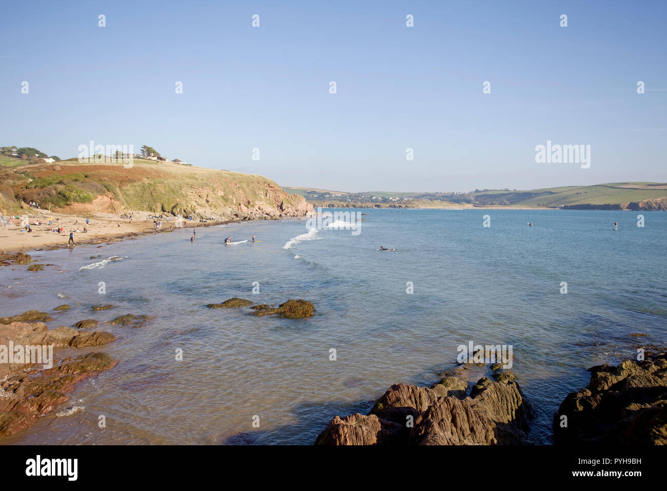Surfing bantham beach devon hi-res stock photography and images - Alamy
