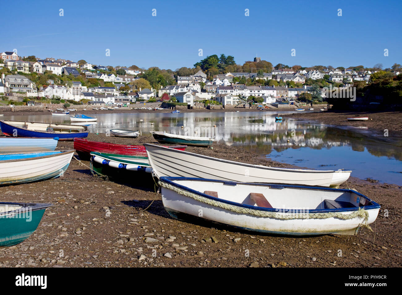 Newton Ferrers and Noss Mayo. Devon England Stock Photo - Alamy