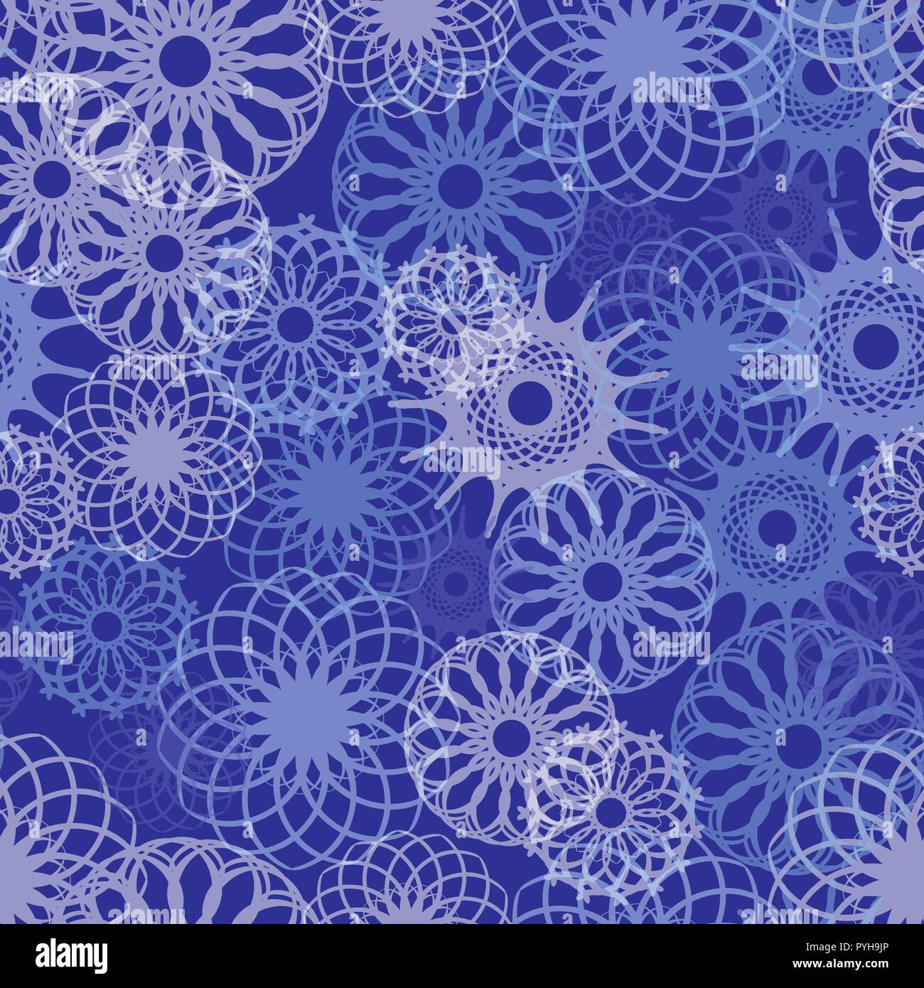 Snowflakes seamless pattern in Stock Vector Images - Alamy