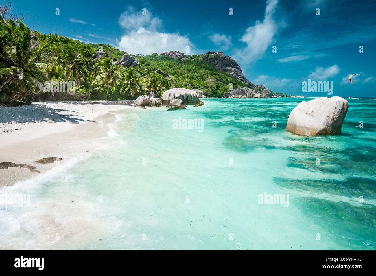 The most beautiful beach of Seychelles - Anse Source D'Argent Stock ...
