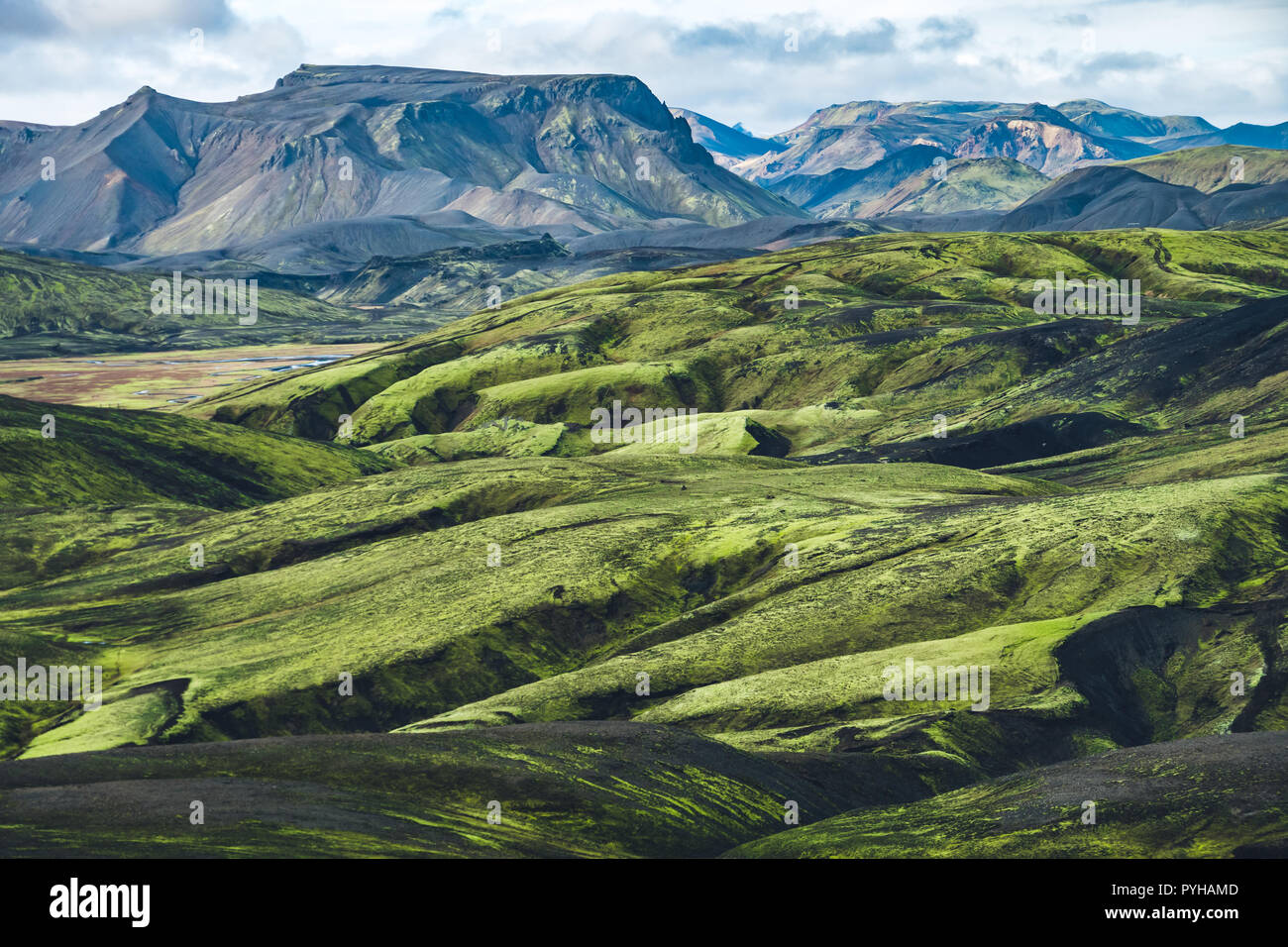 Surreal and colorful landscape of Iceland Stock Photo - Alamy