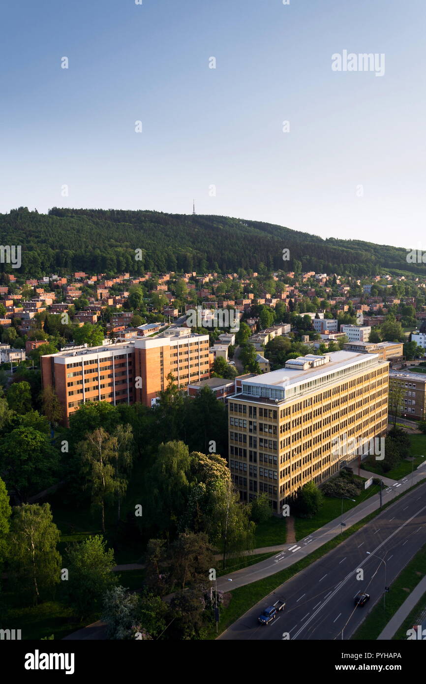 Typified red brick family Bata houses in Zlin, Moravia, Czech Republic ...