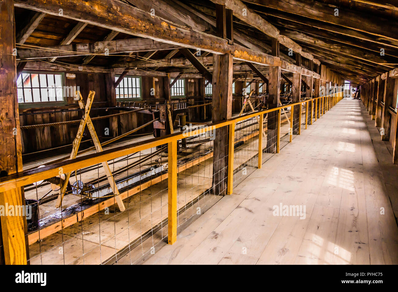 Rope Loft Mystic Seaport Mystic, Connecticut, USA Stock Photo - Alamy