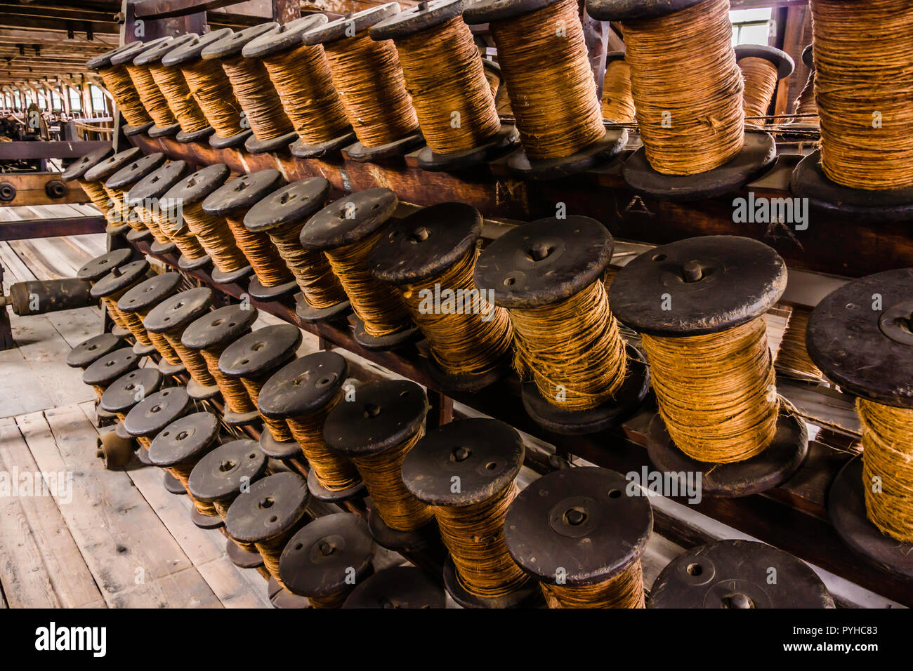 Rope Loft Mystic Seaport Mystic, Connecticut, USA Stock Photo - Alamy