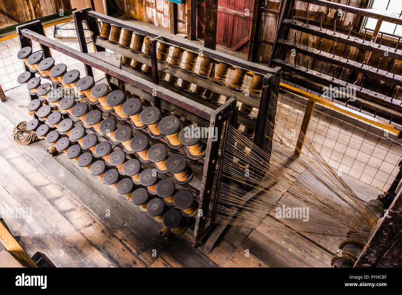 Rope Loft Mystic Seaport Mystic, Connecticut, USA Stock Photo - Alamy