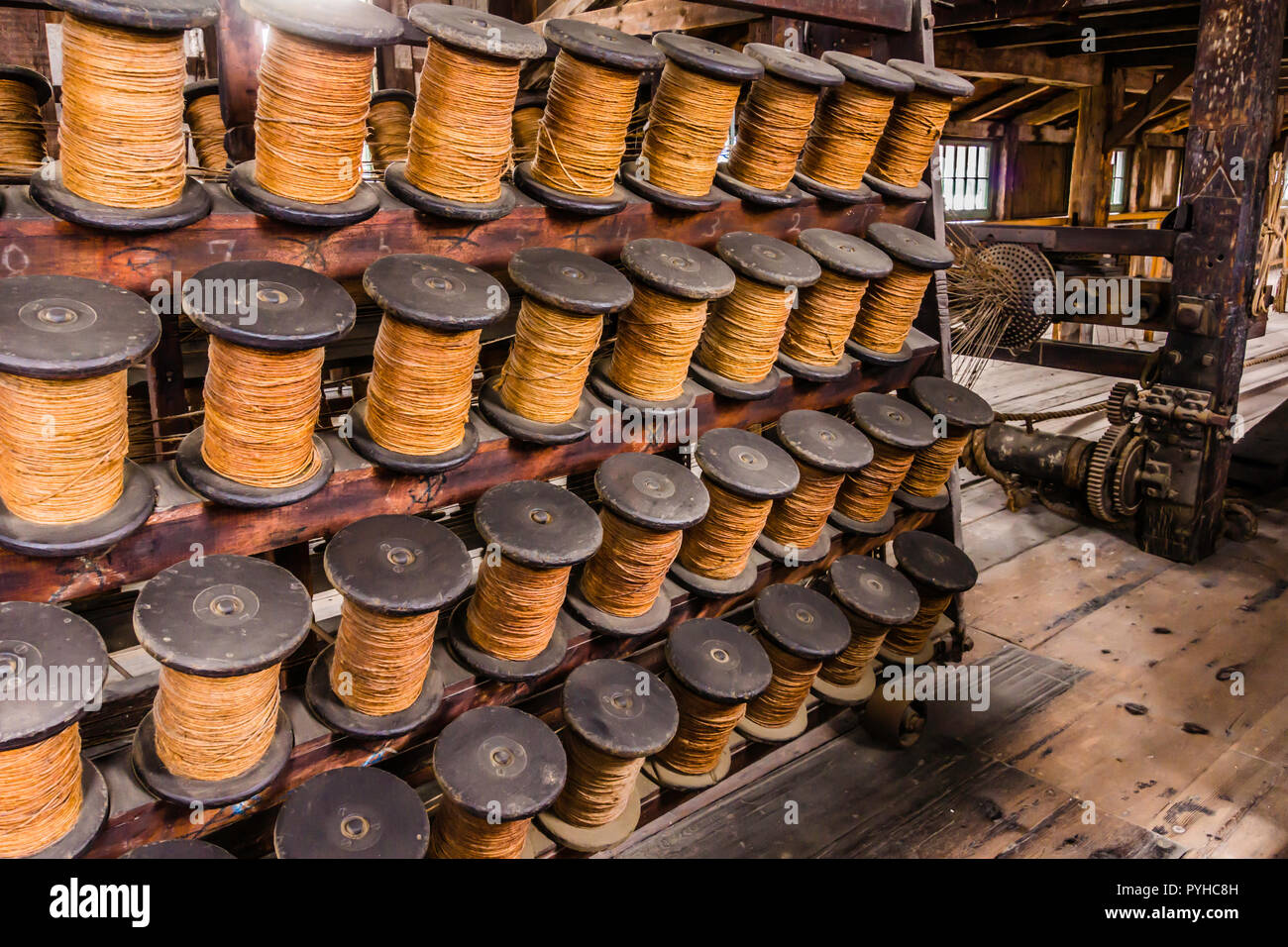 Rope Loft Mystic Seaport Mystic, Connecticut, USA Stock Photo - Alamy