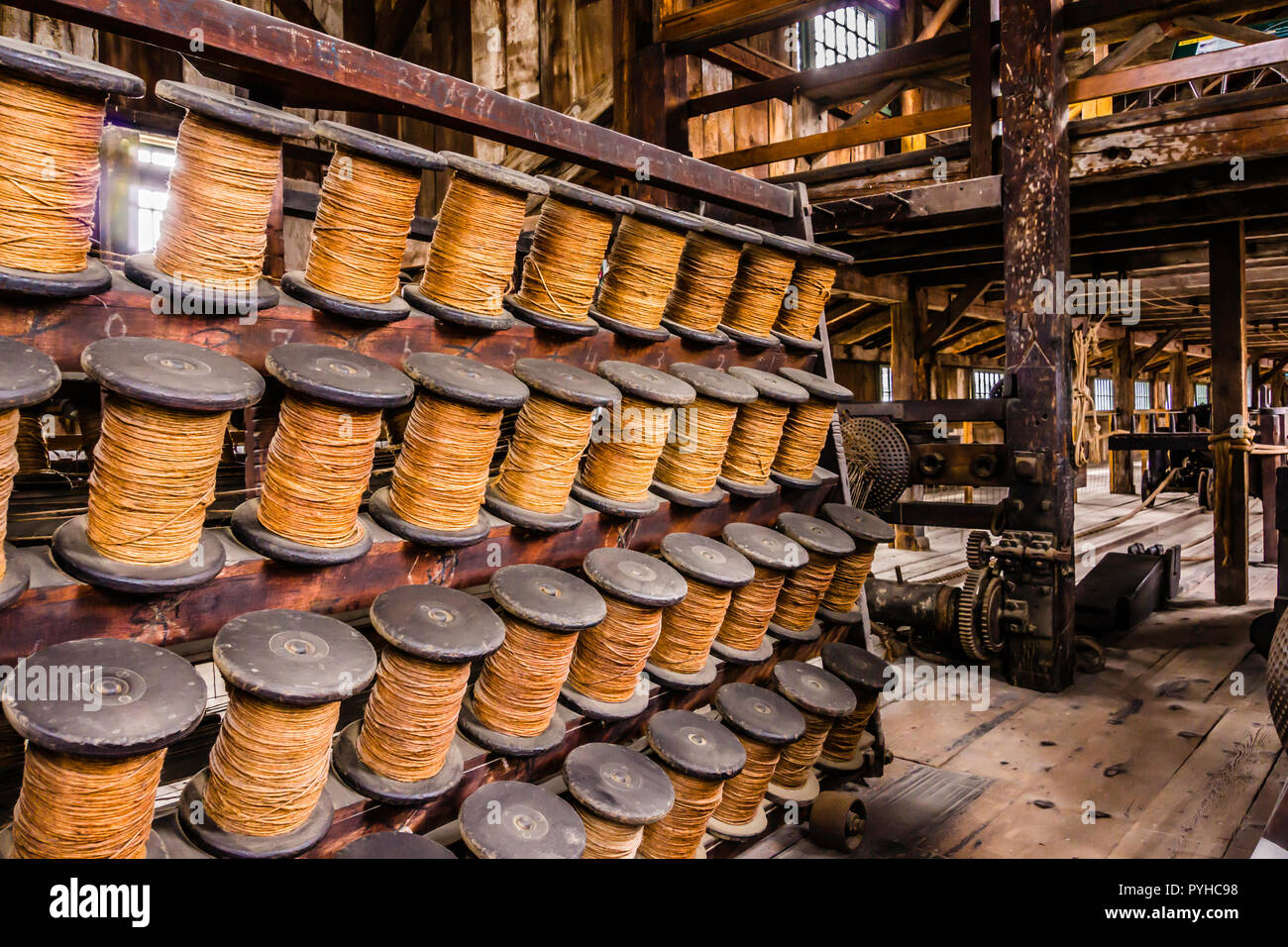 Rope Loft Mystic Seaport Mystic, Connecticut, USA Stock Photo - Alamy
