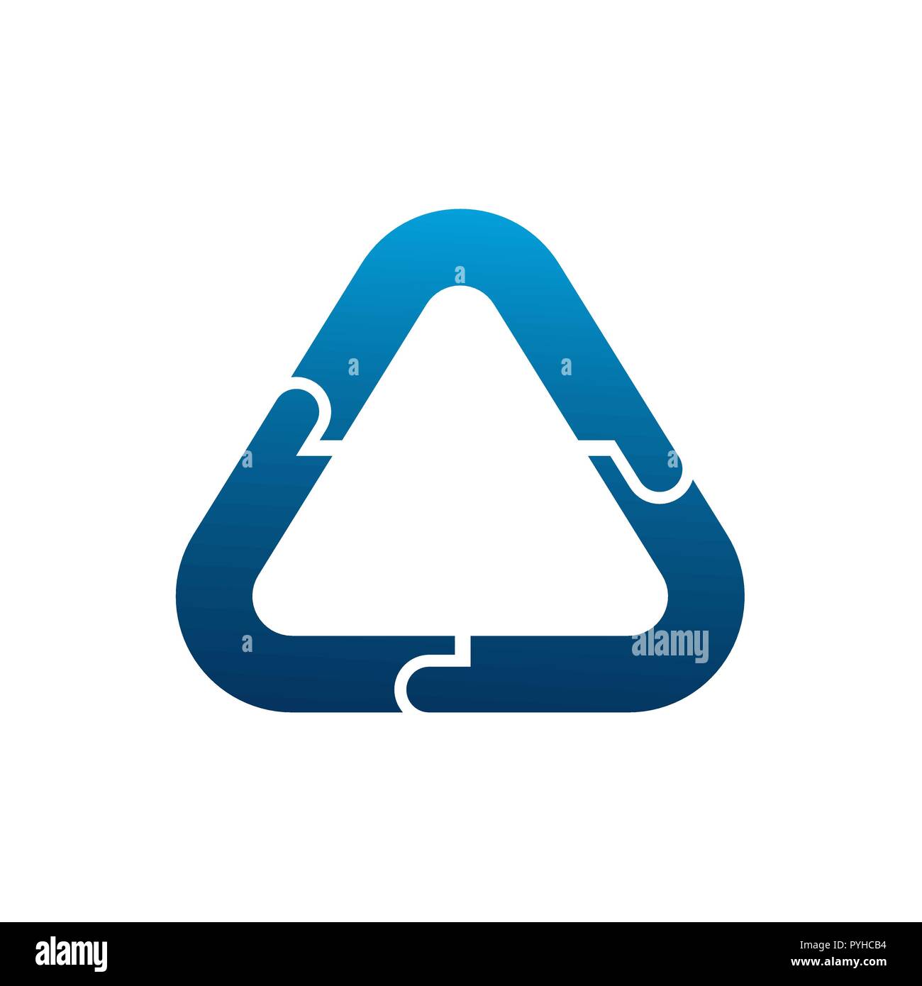 Triangle logo vector vectors hi-res stock photography and images - Alamy