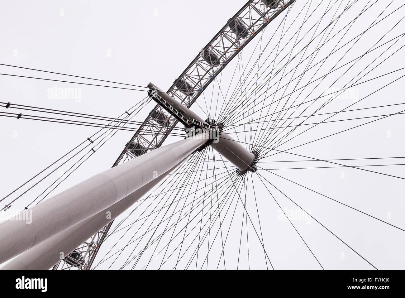 Close up of the London Eye on the South Bank in London,England,UK ...