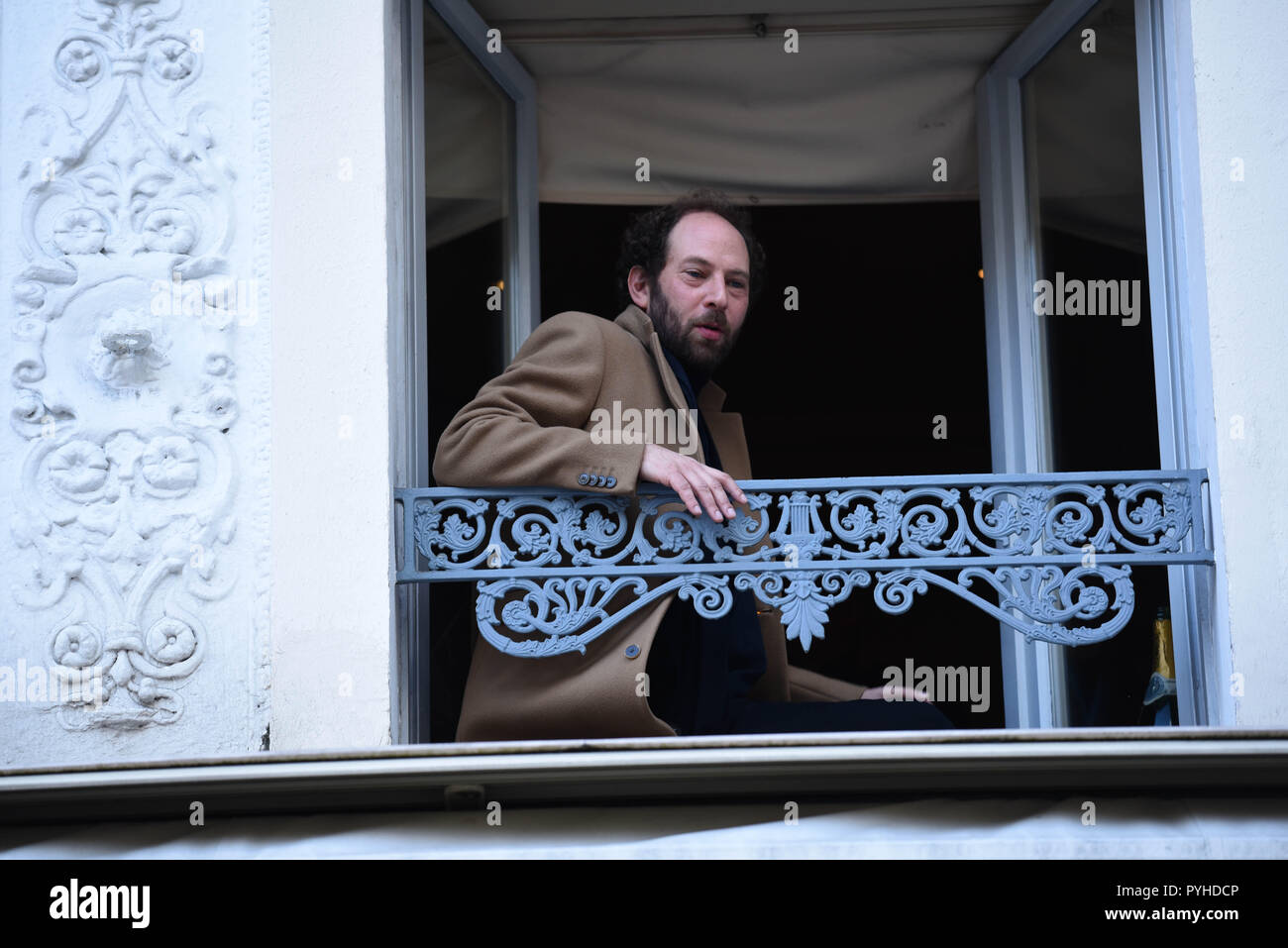 Paris: Eric Vuillard, 2017 Goncourt Prize, and Olivier Guez, Renaudot ...