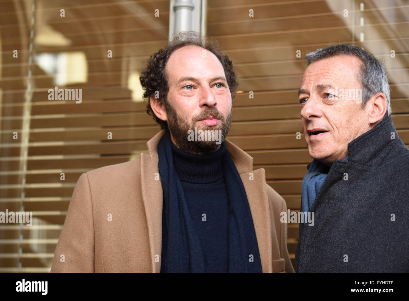 Paris: Eric Vuillard, 2017 Goncourt Prize, and Olivier Guez, Renaudot ...