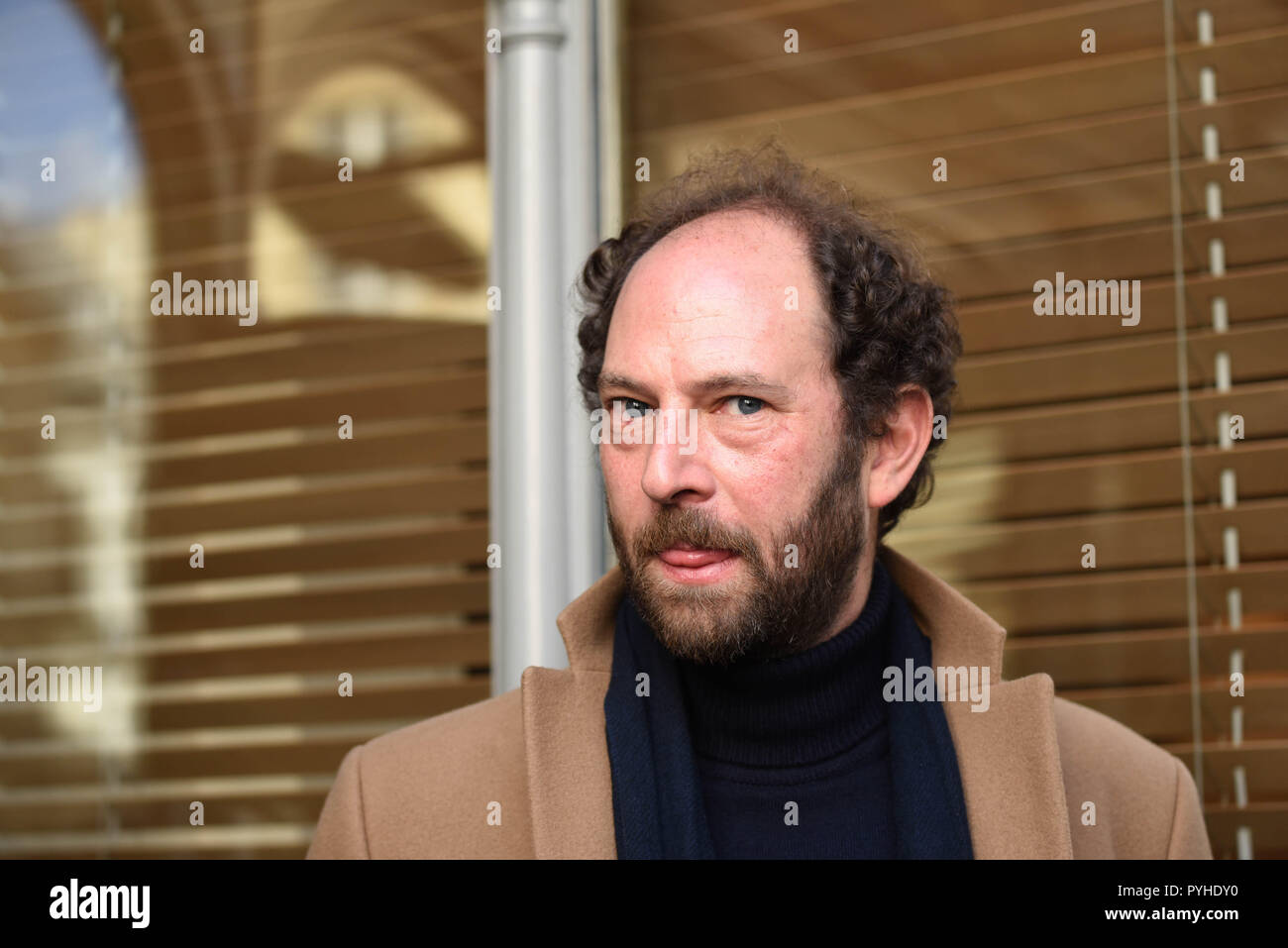 Paris: Eric Vuillard, 2017 Goncourt Prize, and Olivier Guez, Renaudot ...