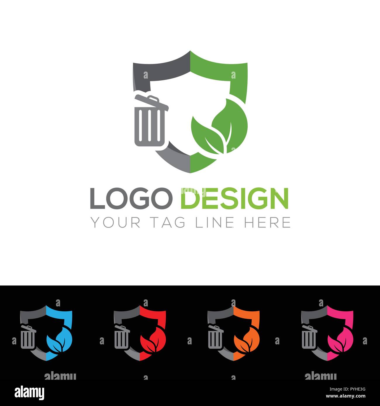 Green shield logo hi-res stock photography and images - Alamy