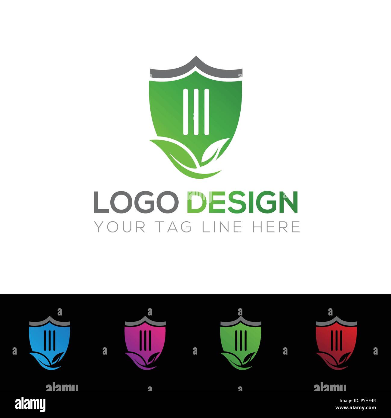 Green shield logo hi-res stock photography and images - Alamy