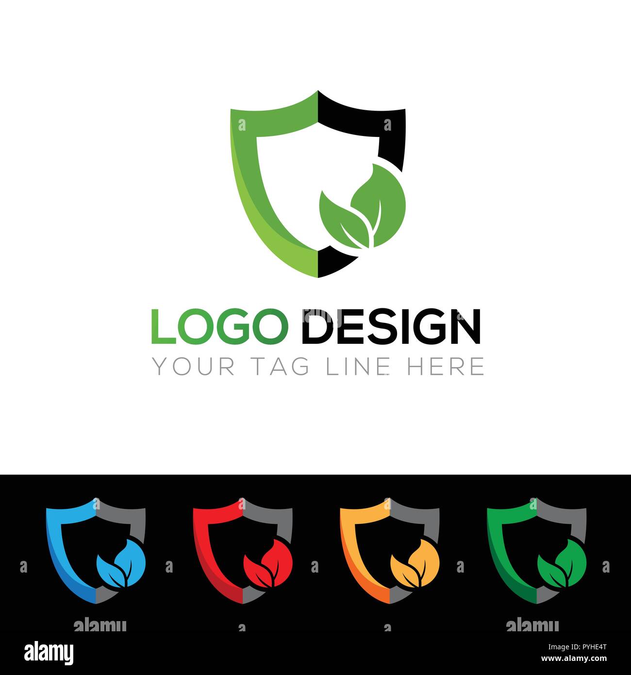 Green shield logo hi-res stock photography and images - Alamy