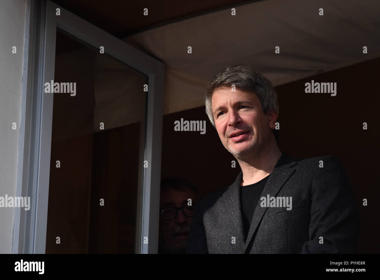 Paris: Eric Vuillard, 2017 Goncourt Prize, and Olivier Guez, Renaudot ...