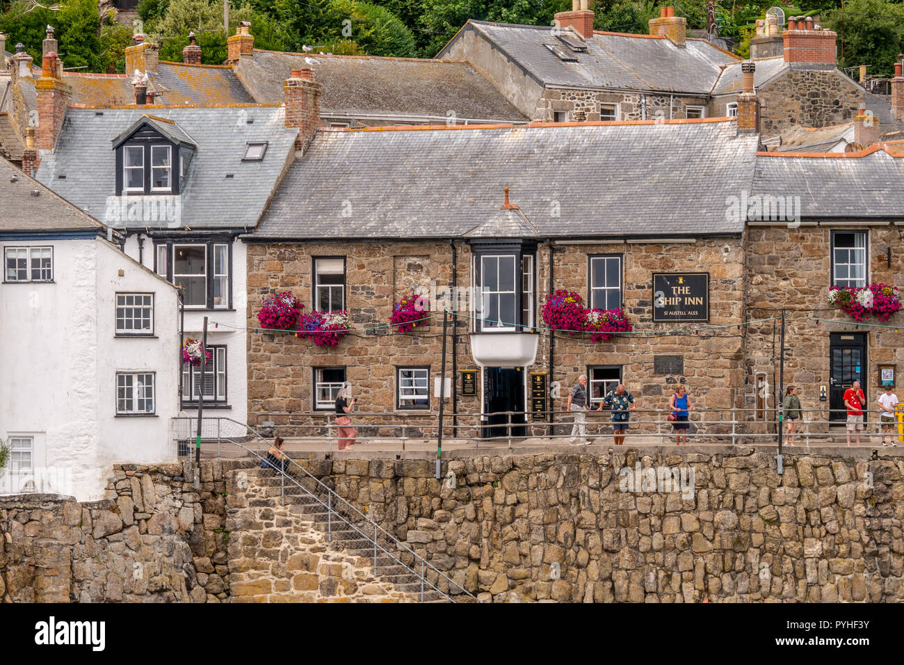The Ship Inn, Mousehole, Cornwall, UK Stock Photo - Alamy