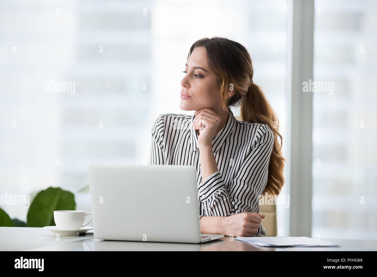 Focused pensive hi-res stock photography and images - Alamy