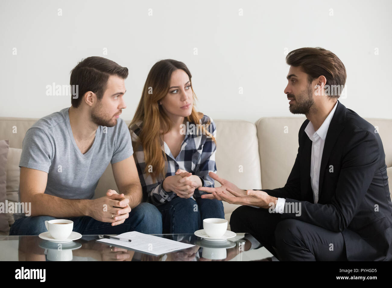 Interior designer talking client hi-res stock photography and images ...