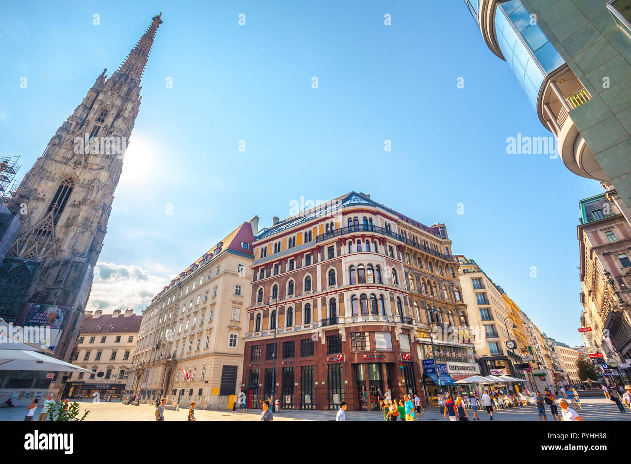 Vienna, Austria - 19.08.2018: Cityscape views of one of Europe's most ...