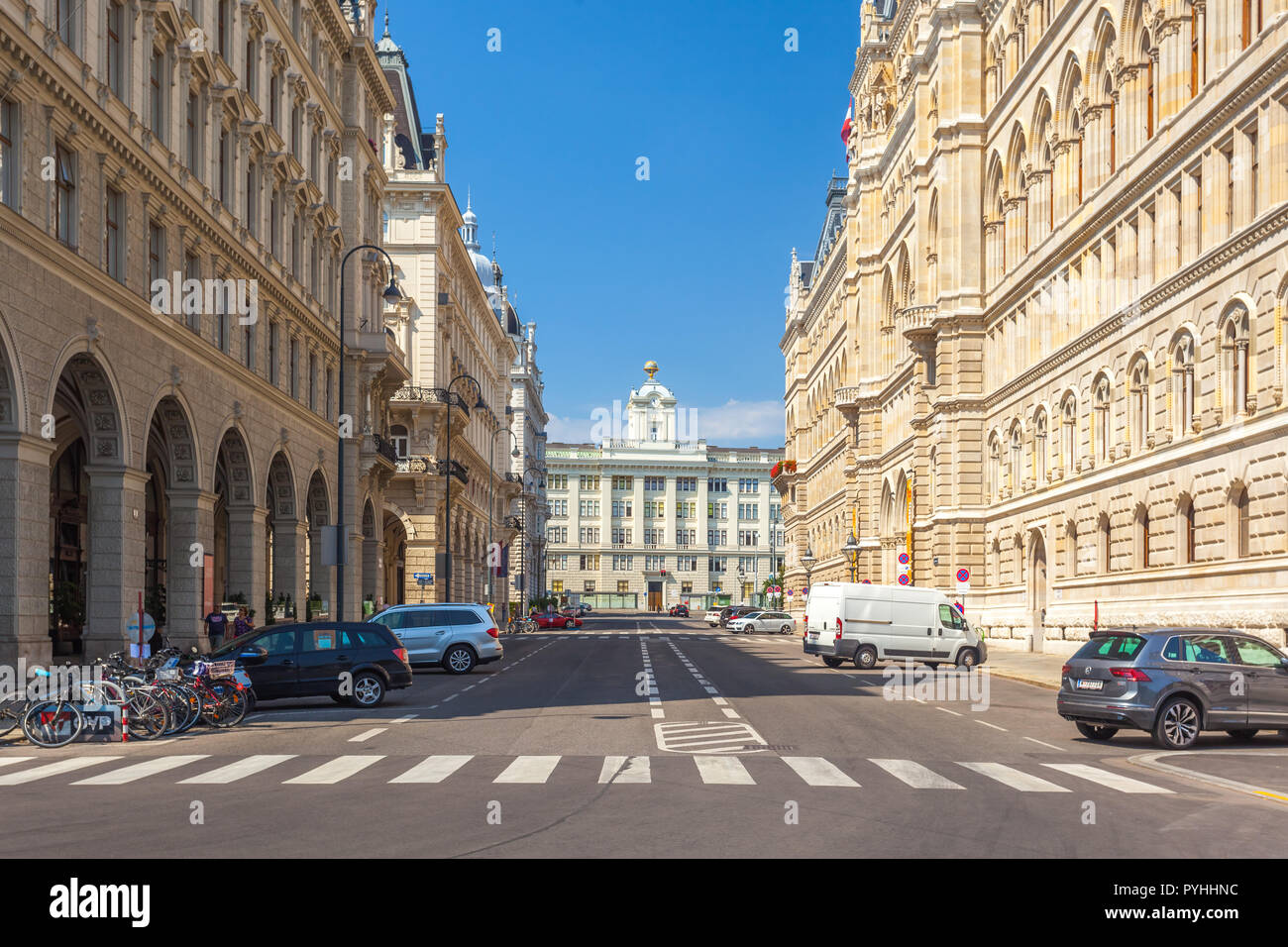 Vienna, Austria - 19.08.2018: Cityscape views of one of Europe's most ...