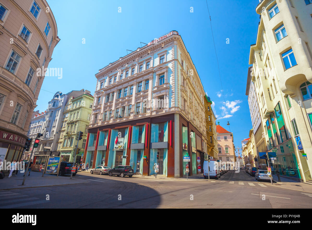 Vienna, Austria - 19.08.2018: Cityscape views of one of Europe's most ...