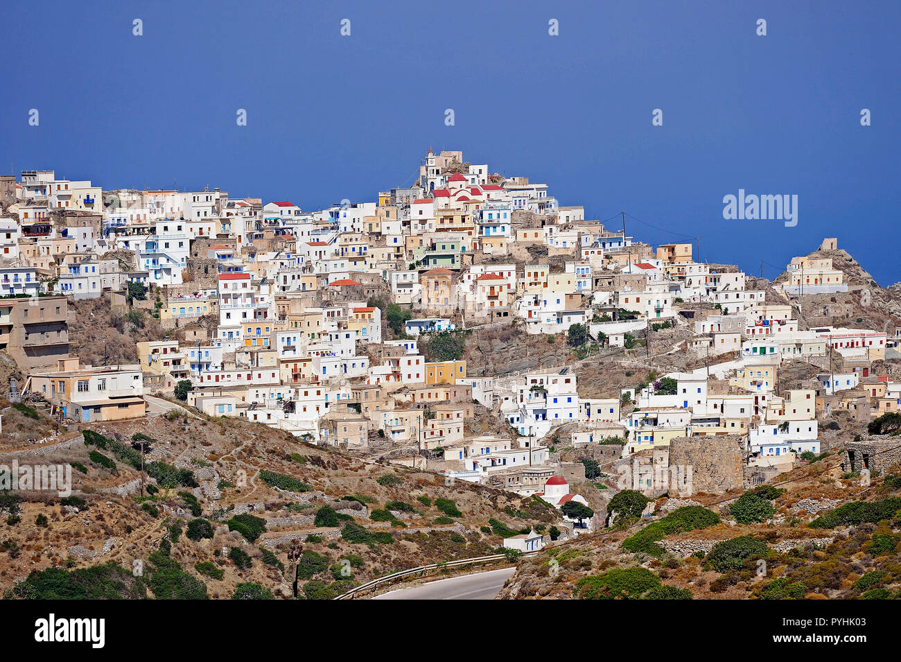 Greece, Karpathos mountain village Olympos Stock Photo - Alamy