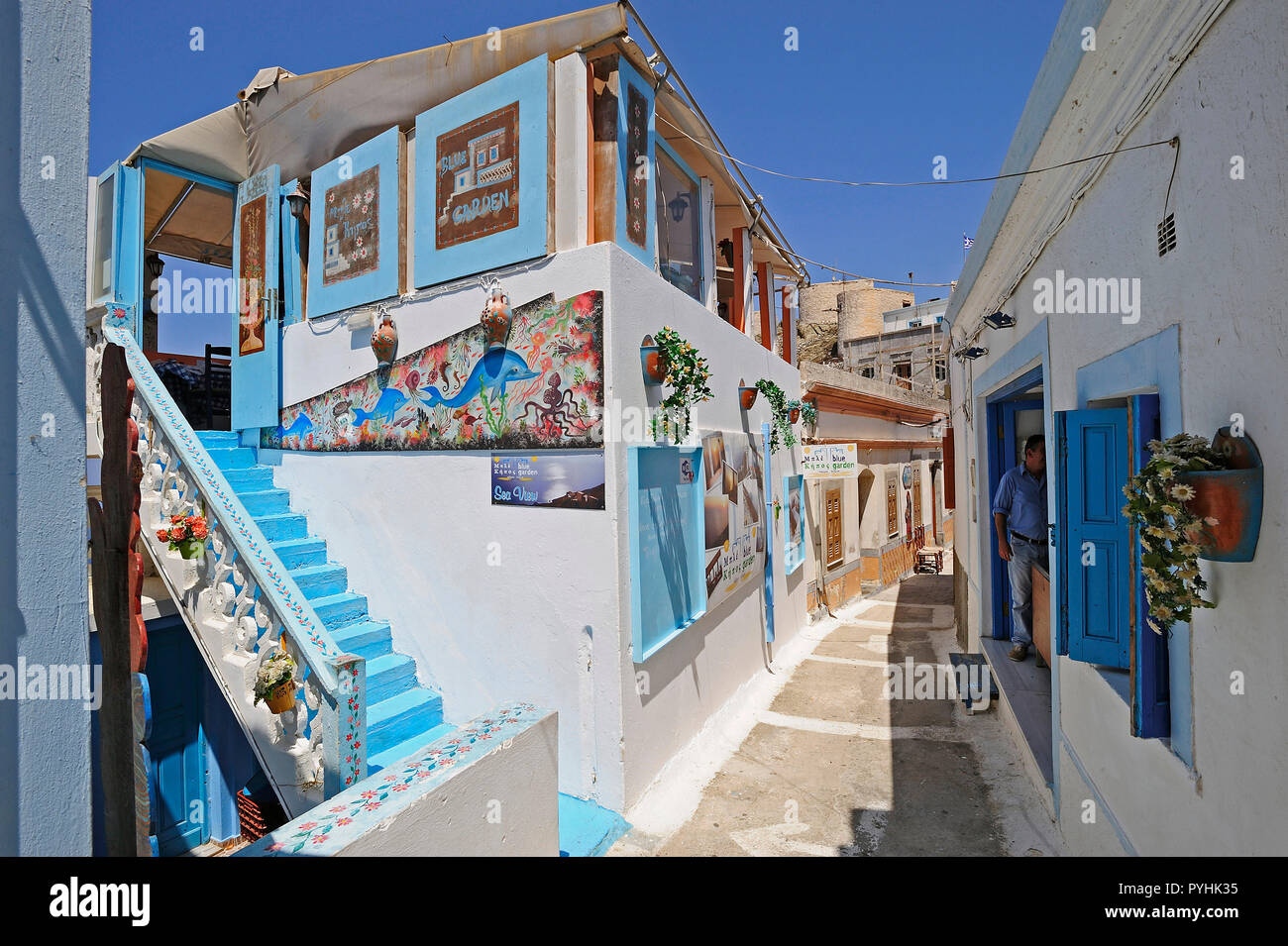 Greece, Karpathos mountain village Olympos Stock Photo - Alamy