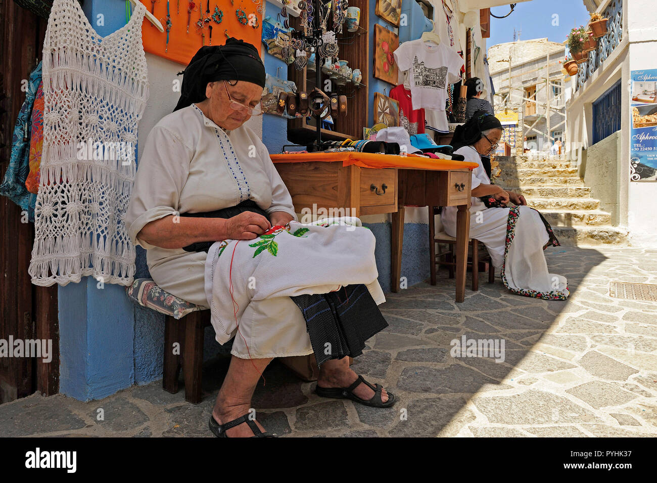 Greece, Karpathos mountain village Olympos Stock Photo - Alamy