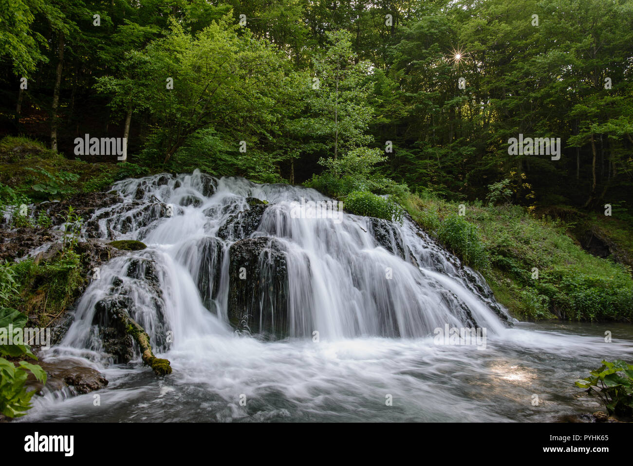Bulgarian waterfall landscape from Strandzha mountain region Stock ...