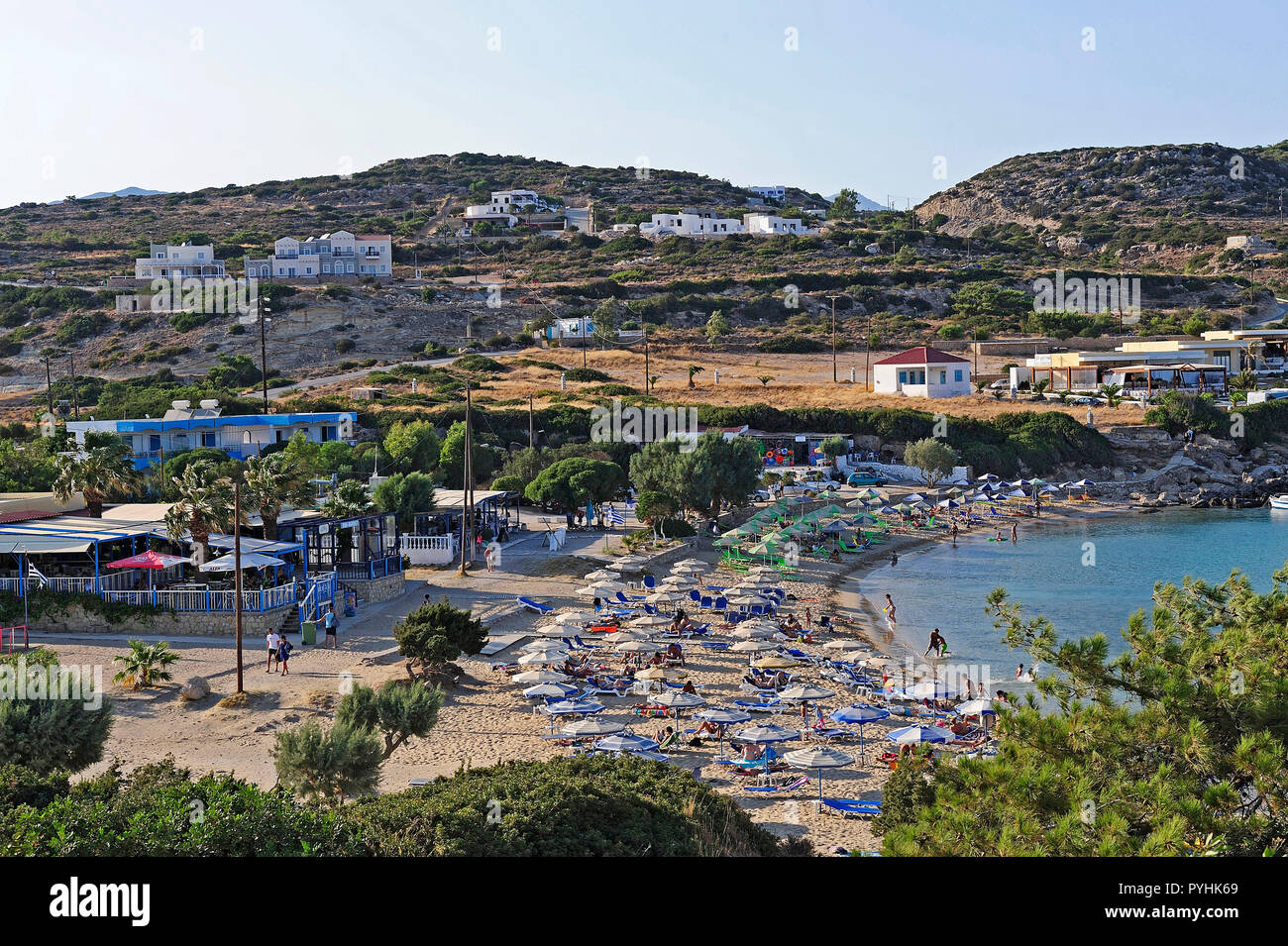 Greece, Karpathos tourist resort Amopi Stock Photo - Alamy