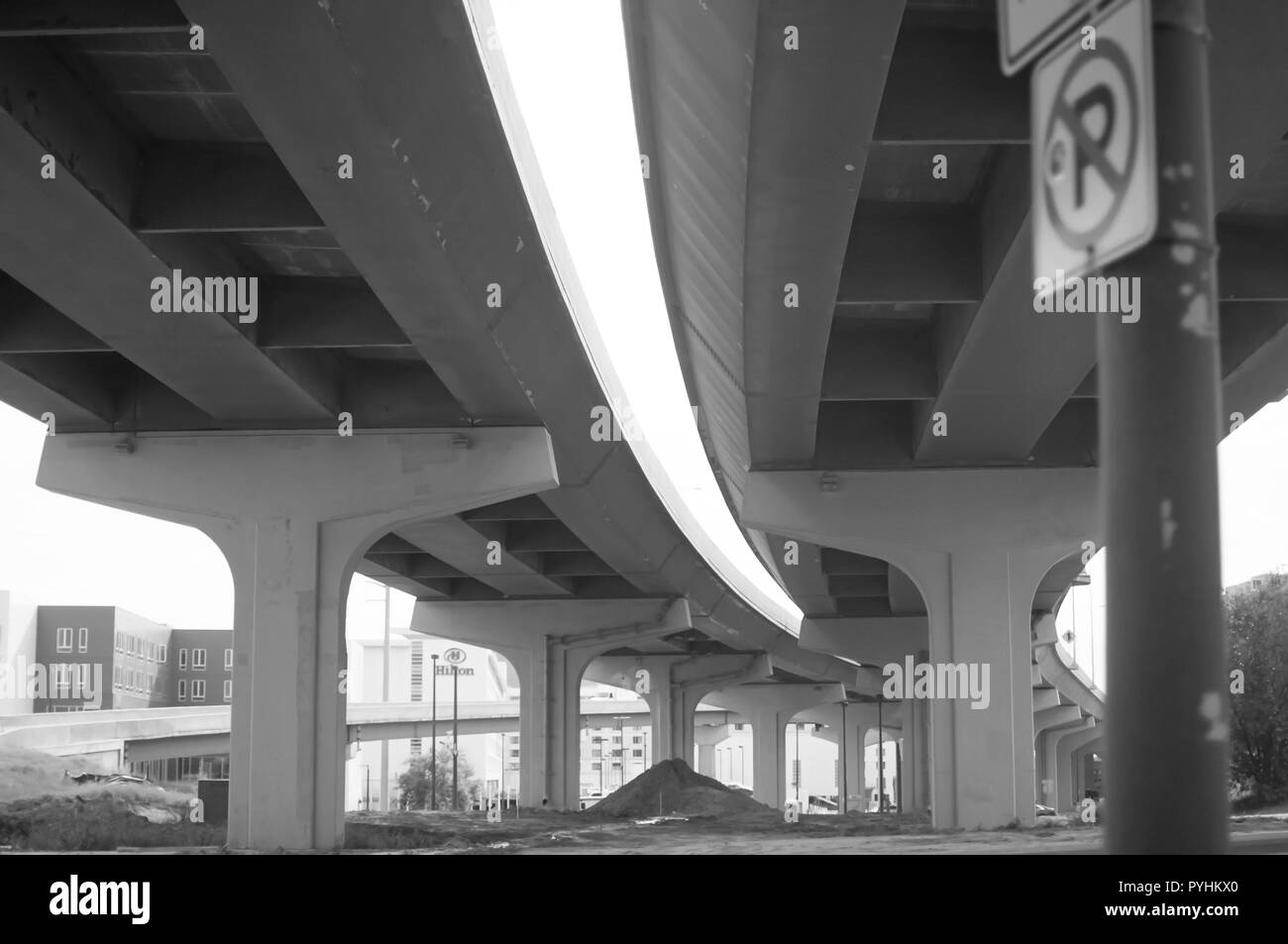 Road sign car water Black and White Stock Photos & Images - Alamy