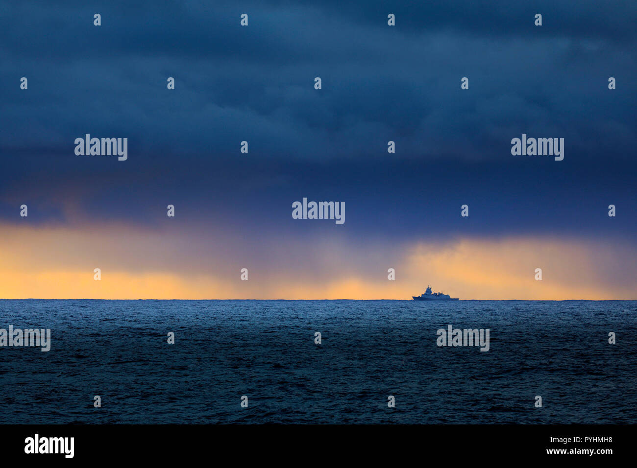 Norwegian frigate HNoMS Otto Sverdrup part of a 'screen' of NATO ...