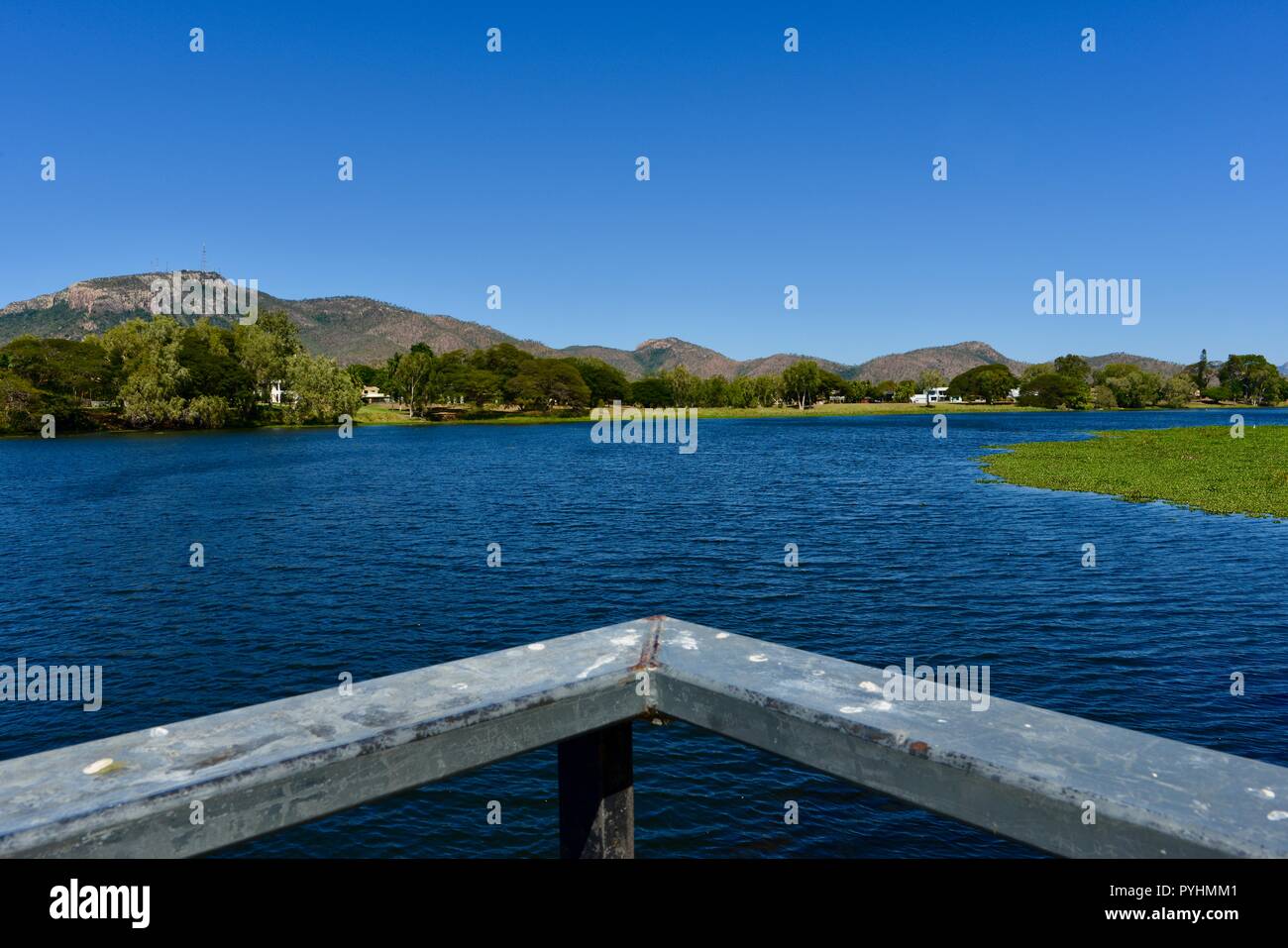The pontoon at Riverview park, Ross River, Townsville, Queensland ...