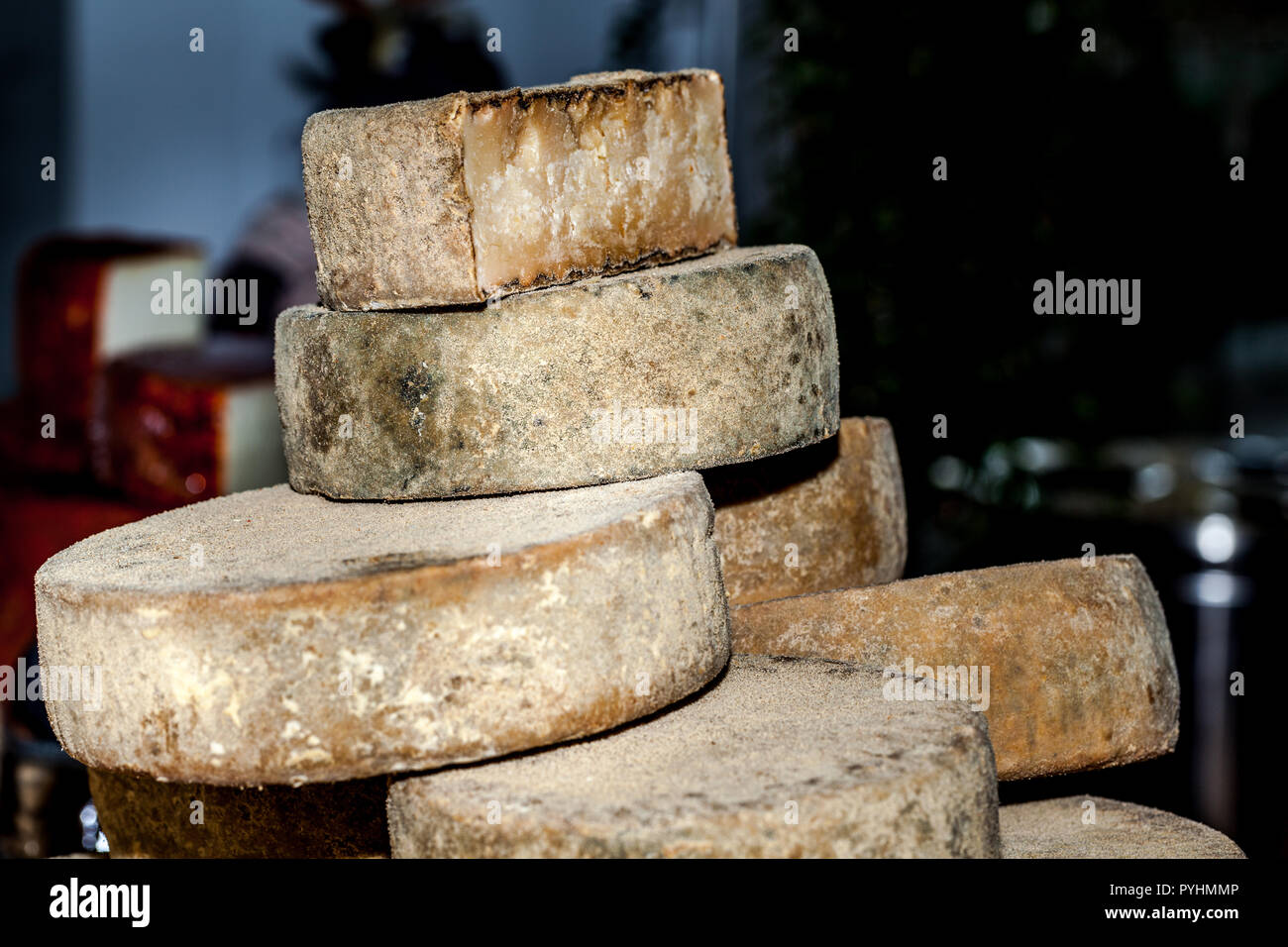 cured cheeses from the Canary islands Stock Photo - Alamy