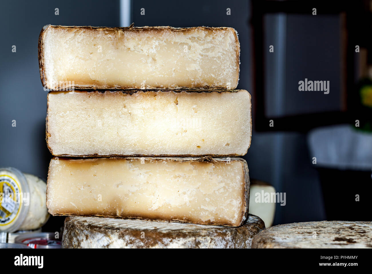 cured cheeses from the Canary islands Stock Photo - Alamy