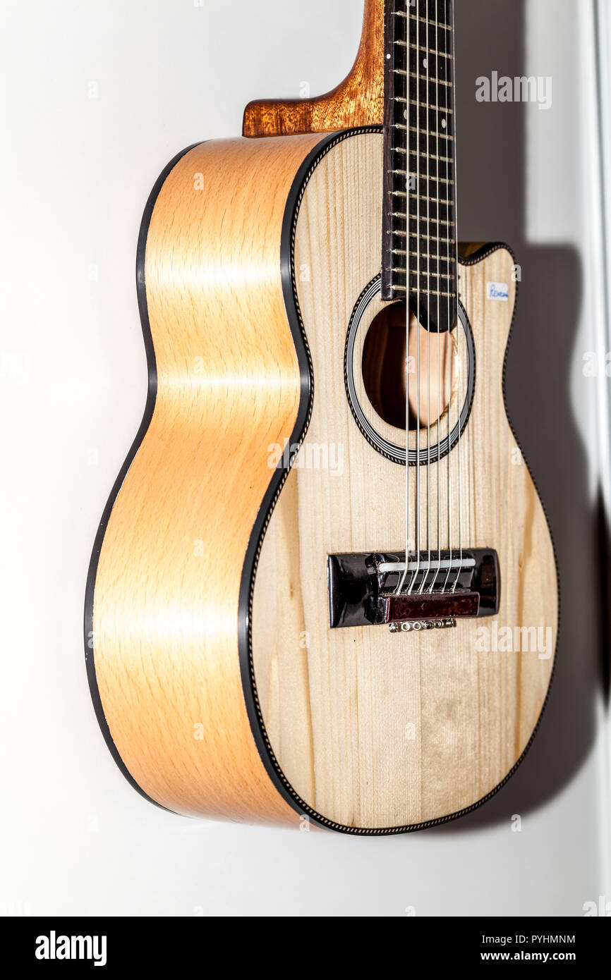 handmade acoustic Cavaquinho guitar from Cape Verde Stock Photo - Alamy