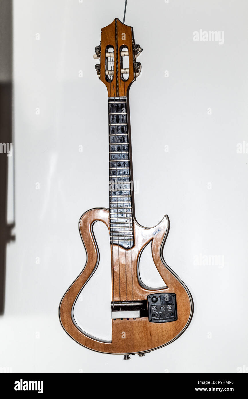 handmade acoustic Cavaquinho guitar from Cape Verde Stock Photo - Alamy