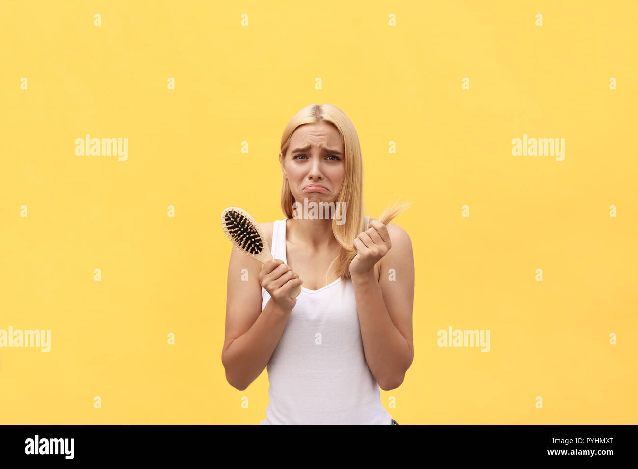 Woman Hair Salon Sad High Resolution Stock Photography and Images - Alamy