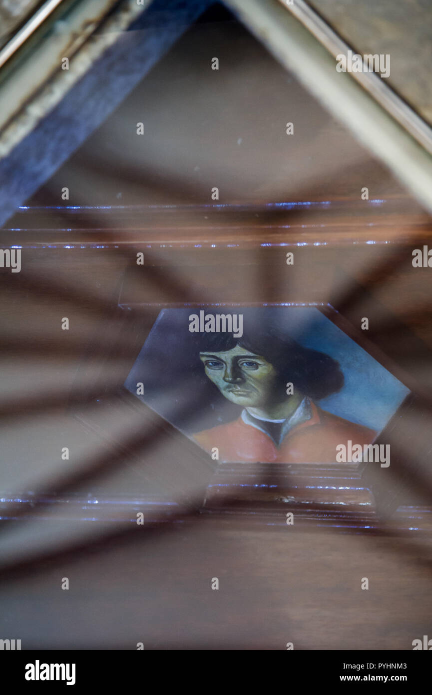 Nicolaus Copernicus' 2010 grave in Gothic Archcathedral Basilica of the ...